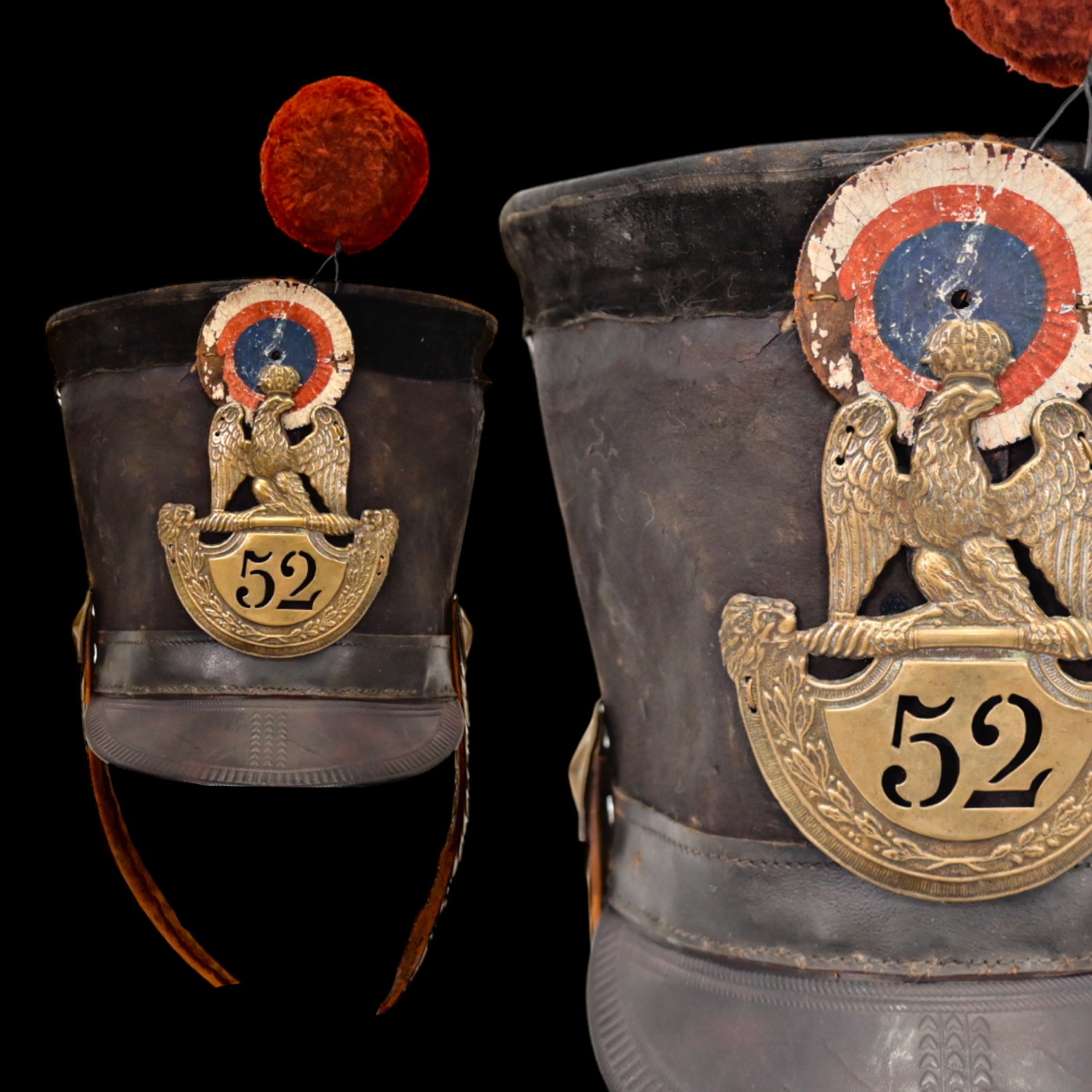Rare French Officer's Shako of the 52nd Line Infantry Regiment, First ...